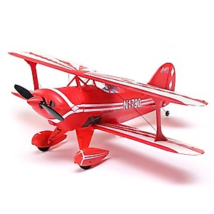 E-flite RC Airplane UMX Pitts S-1S BNF Basic Transmitter Battery and Charger Not Included with AS3X and Safe Select EFLU15250