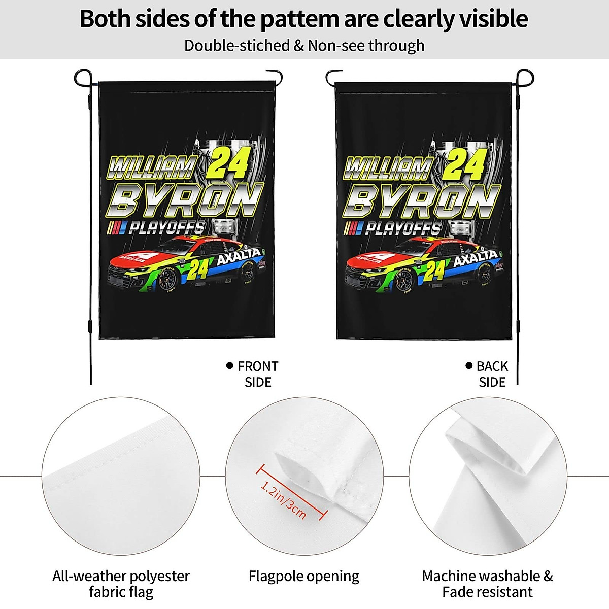 William Byron 24 12.5"x18" Welcome Garden Flag Double Sided Printing Vertical Banners Yard Farmhouse Outdoor Indoor Decoration Holiday Flag Party Signs