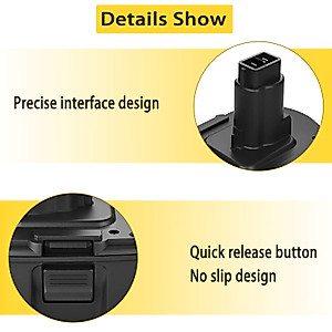 2 Pack 3.6Ah Ni-Mh DC9098 DC9098 DC9096 18 Volt Replacement Battery Compatible with Dewalt 18V Battery DW9096 DW9098 DW9099 DE9095 DE9098 DE9091(Black)
