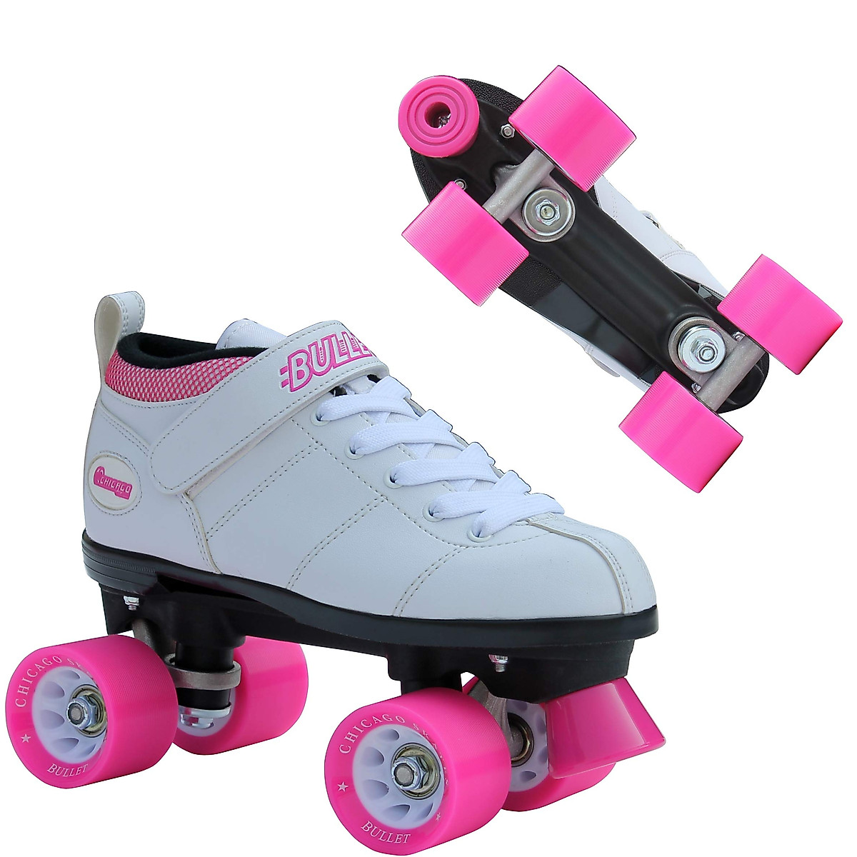 Chicago Bullet Ladies Speed Roller Skate –White Size 10