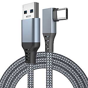 BWWNBY Travel Fast Charging Durable Link Cable Portable Gaming PC for Oculus Quest 2(Gray,Size:5m)