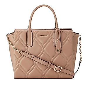 NINE WEST April Satchel, Dark Khaki