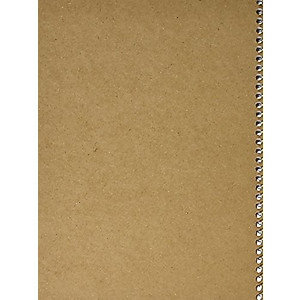 Mead Spiral Notebook, 1-Subject, Graph Ruled Paper, 7-1/2" x 10-1/2", 100 Sheets, Color Will Vary (05676)