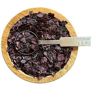 Ocean’s Balance Organic Dulse Flakes - Maine Coast Seaweed - Atlantic Ocean Sea Vegetables, Perfect for Keto Diet, Paleo Diet, Vegetarian Lifestyle or Vegan Diet - Gluten Free - 3oz Bag