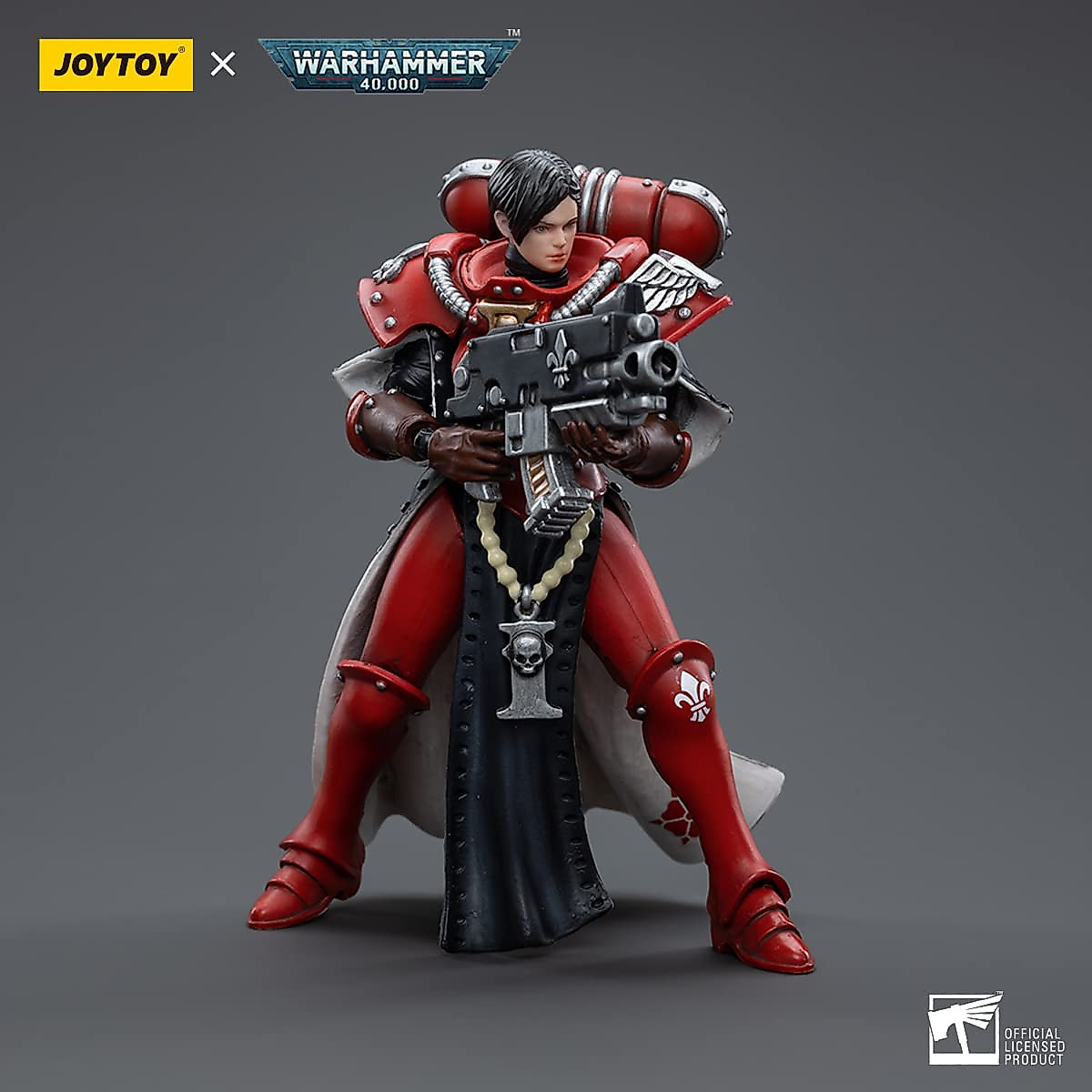 JOYTOY New 1/18 Warhammer 40,000 Action Figure Adepta Sororitas Battle Sisters Order of The Bloody Rose Sister Ignacia Collection Model Birthday Gifts
