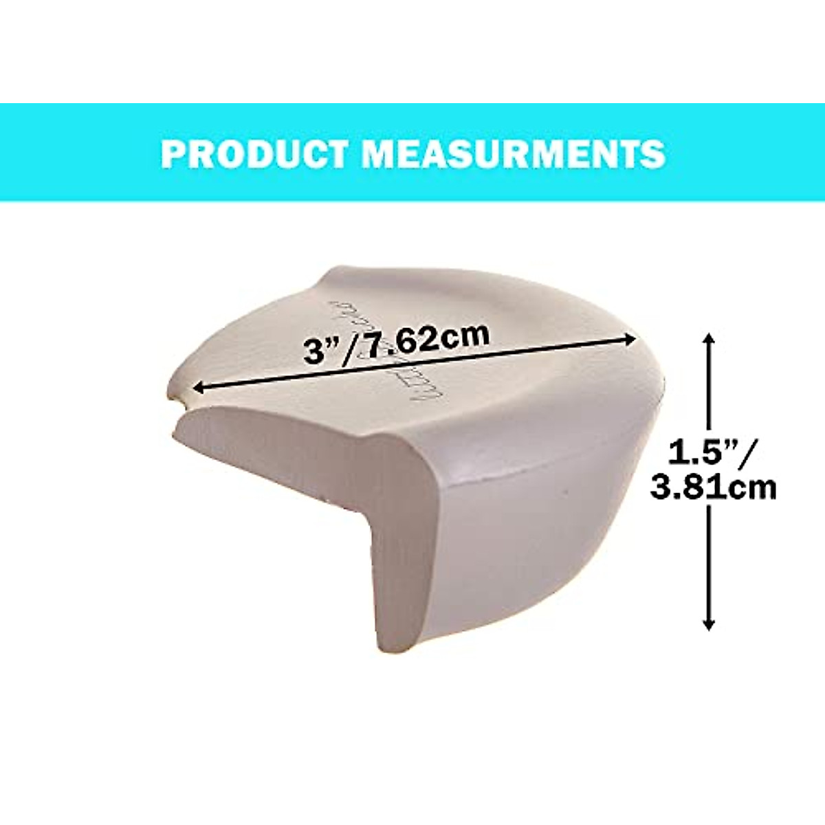 Little Chicks Extra Large Soft Corner Cushions - Table Corner Protectors - 4 Pack - Model CK033