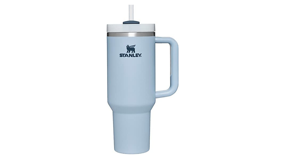 Stanley 30 oz Quencher H2.0 Chambray Blue Tumbler & Straw