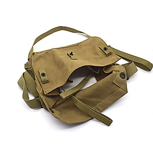 Replica WW2 U.S. ARMY LIGHTWEIGHT SERVICE GAS MASK BAG khaki Color
