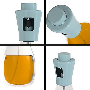 Olive Oil Sprayer for Cooking, 200ml Glass Olive Oil Sprayer Mister, Cooking Oil Sprayer, Oil Spray Bottle, canola Oil Sprayer, air Fryer for Salad Making, Baking, Frying, BBQ