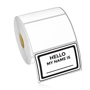 OfficeSmartLabels - 3" x 2" Direct Thermal Labels - Compatible with Zebra & Rollo Desktop Printers and More – 1” Core, Permanent Adhesive & Perforated (750/Roll, 15000 Labels in 20 Rolls)