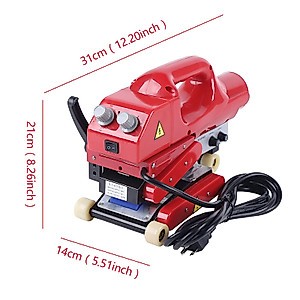 800W Auto Welding Machine Lap Geomembrane Liner Hot Wedge Welder Kit 10CM Automatic Climbing Welding Machine PVC HDPE EVA Welder Plastic Welding Machine 450℃