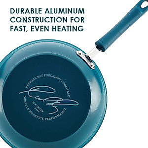 Rachael Ray Brights Nonstick Frying Pan Set / Fry Pan Set / Skillet Set - 9.25 and 11 inch, Blue