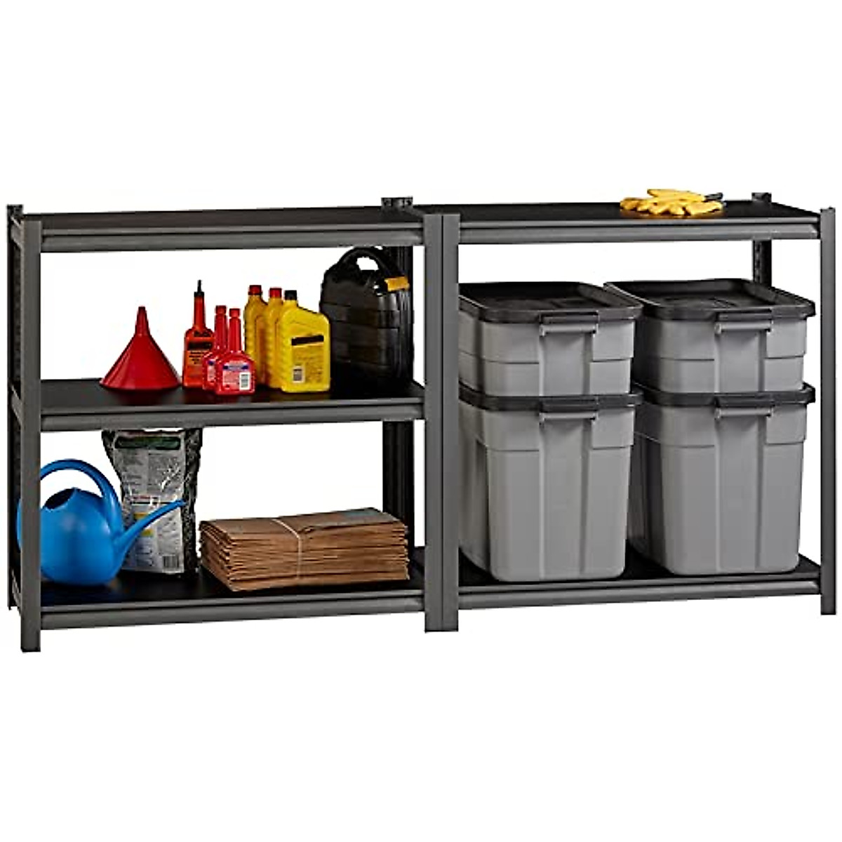 Hirsh 3,200 lb Capacity Iron Horse Shelving - 5 Compartment(s) - 72" Height x 36" Width x 18" Depth