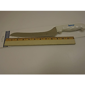 Sysco USA 9 in Offset Scalloped Slicer Bread Sandwich Knife Soft Grip Handle