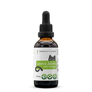 Lion's Joints | Natural Herbal Dietary Supplement for Cats | Healthy Joints Support in Cats | Alcohol-Free Extract, Turmeric, Ashwagandha, St. John’s Wort, Skullcap, Ginger 2 oz