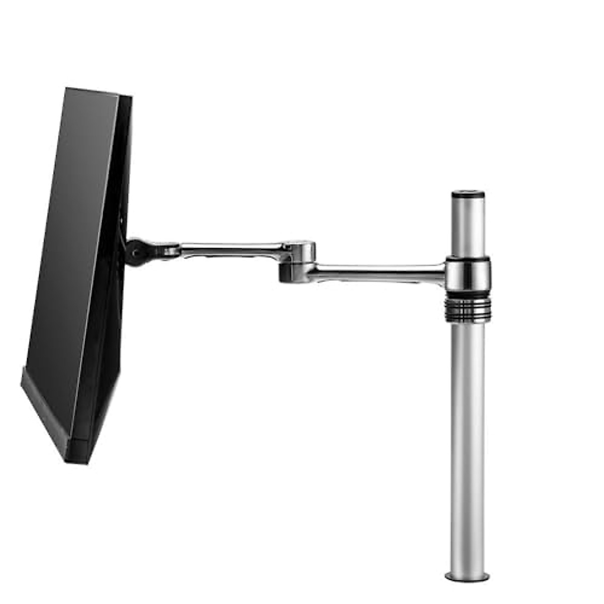 Atdec Ergonomic and Space-Saving Desk Monitor Mount, Adjustable Arm, Upgradeable, Adjustable, Clamp or Bolt Through, VESA, Silver Aluminum (AF-at)