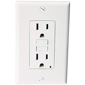 Leviton GFNT1-W Self-Test Smartlockpro Slim GFCI Non-Tamper-Resistant Receptacle with LED Indicator, 15-Amp, 10 Pack, White