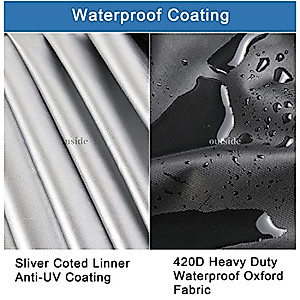 Rilime Treadmill Cover, Waterproof Outdoor Treadmill Covers with Drawstring, Upgrade Dust Proof Heavy Duty Non-Folding Running Machine Cover for Indoor Outdoor