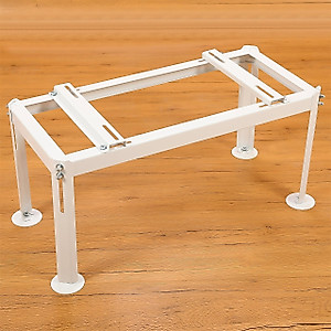 HECASA Ground Stand Compatible with Most Mini Split Air Conditioner Heat Pump Powder Coated Steel Adjustable to Support Mini Split Systems Between 9000 BTU and 12000 BTU