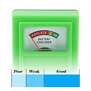 Rongon Button Cell Battery Tester Portable Button Battery Checker1.5v 3v Small Battery Tester Meter Tool for LR44 CR2032 CR2025 Button Cell