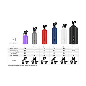 IRON °FLASK Sports Water Bottle - 24 Oz - 3 Lids (Narrow Straw Lid) Leak Proof Vacuum Insulated Stainless Steel - Hot & Cold Double Walled Insulated Thermos, Durable Metal Canteen