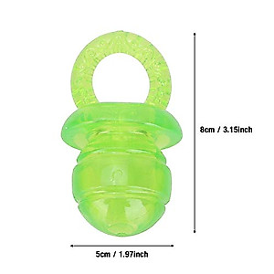5Pcs Pet Chew Toy Nipple Shape Cat Dog Biting Toy Cute Puppy Kitten Molar Toy Dogs Chew Pacifier Toy Set Pet Interactive Chew Toy (Green)
