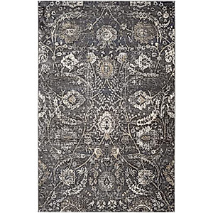 Mark&Day Area Rugs, 5x7 Avellino Traditional Black Area Rug, Black Beige Carpet for Living Room, Bedroom or Kitchen (5'3" x 7'3")