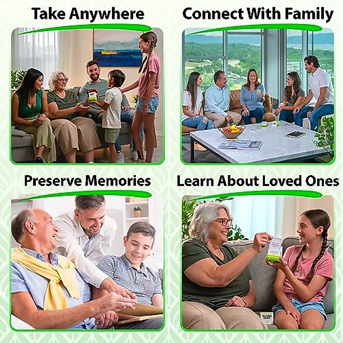 200 Intergenerational Conversation Cards - Get to Know Parents and Grandparents for Family Game Night with Curated Question Cards - Family Fun Games for Adults and Kids Too - Relatives Icebreaker
