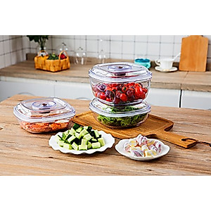 GERYON Vacuum Seal Container for Food Preservation, 2.1 QUART(2 LITER）Work with GERYON Vacuum Sealer Machine