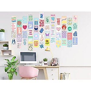 JUJU'S VIBES 50pcs Coconut Girl Room Decor Aesthetic Collage Posters, That Vanilla Girl Aesthetic Preppy Wall Collage, Cute Danish Pastel Wall Collage Kit Aesthetic Cute Pictures for Bedroom Decor, Photos for Dorm, Wall, Clean Girl Room Decor for Teen, Co
