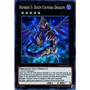Yu-Gi-Oh! - Number 5: Doom Chimera Dragon - DANE-EN092 - Super Rare - Unlimited Edition - Dark Neostorm