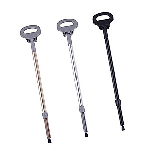 Trekking Poles Ultralight Aluminum Telescopic Stool Folding Cane Chair for Mountaineering (Color : Aureate)
