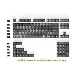 121 Keys VIOR Translucent ABS Cherry Profile Double Shot keycaps for Mechanical Gaming Keyboard, Suitable for Cherry MX Switches Mechanical Keyboard (VIOR)