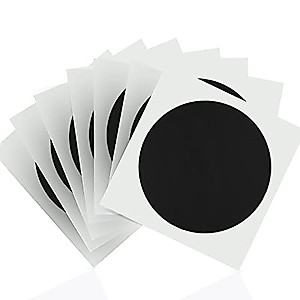 50pcs NFC Stickers NFC Tags Sticker NTAG215 Black NFC Stickers Round (25mm) Rfid Sticker, Blank NFC Tag 504 Bytes Programmable NFC Tag Sticker,Compatible with Android and All Other NFC Enabled Devices