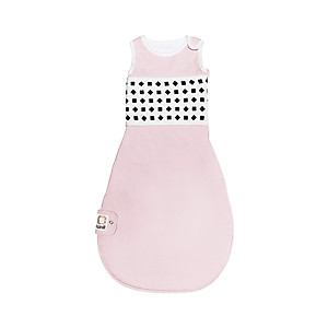Nanit Breathing Wear Sleeping Bag – 100% Cotton Baby Sleep Sack - Works Pro Baby Monitor to Track Breathing Motion Sensor-Free, Real-Time Alerts, Size Small, 3-6 Months, Blush Pink