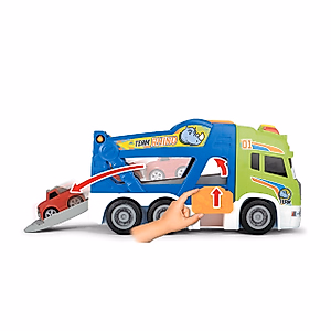 DICKIE TOYS - 16" Happy Scania Car Transporter Pre-School Vehicle with Extra Car