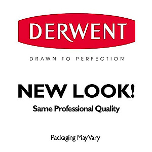 Derwent Tinted Charcoal Pencils, 4mm Core, Metal Tin, 24 Count (2301691)
