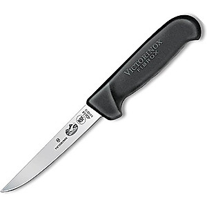 Victorinox Boning, 5" Stiff, Wide, Black Fibrox Pro Handle
