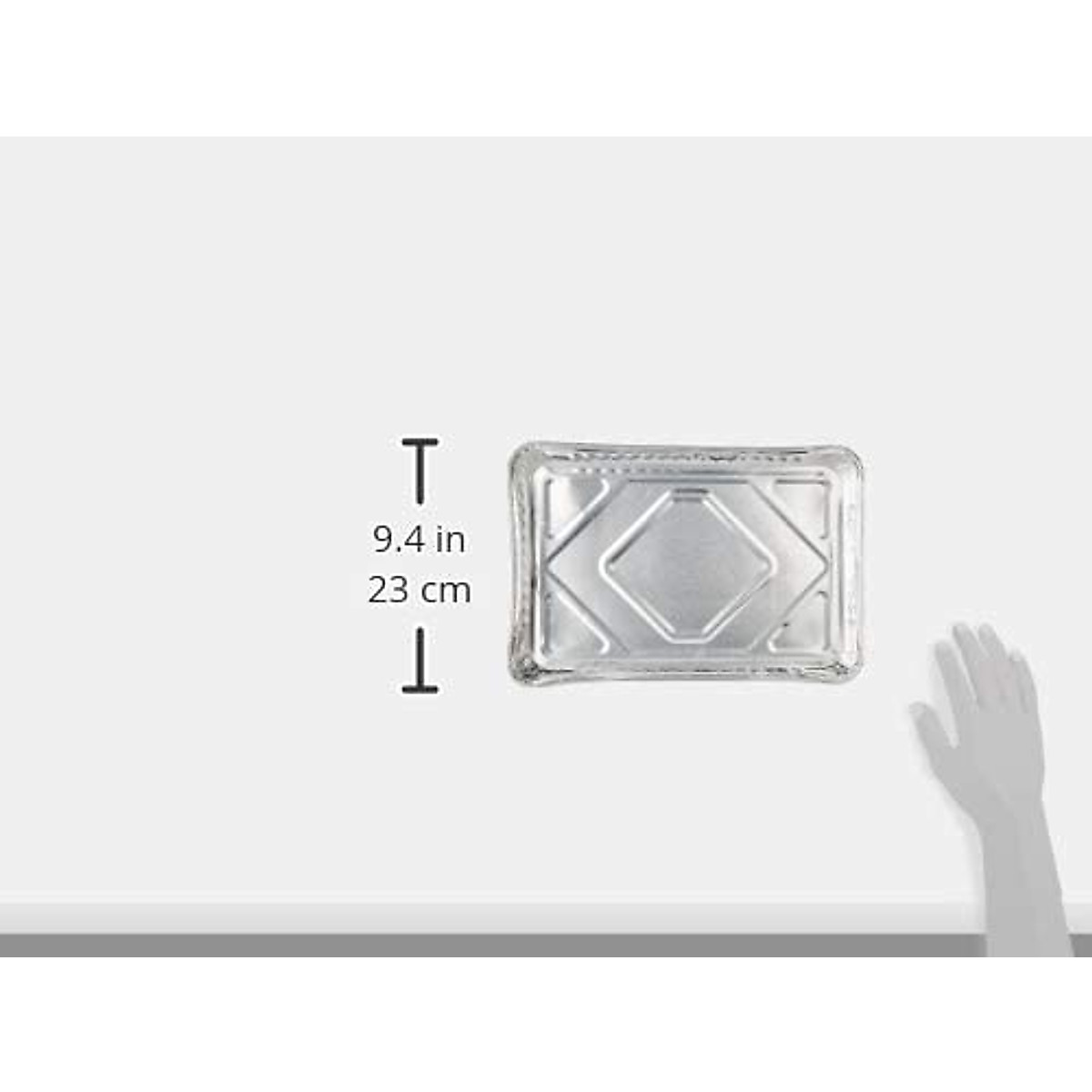 DCS Deals Pack Of 12 1/4-Size (Quarter) Sheet Cake Aluminum Foil Pan– Extra Sturdy and Durable – Great for Bake Sales, Events and Transporting Food - 12-3/4" x8-3/4 x 1-1/4"