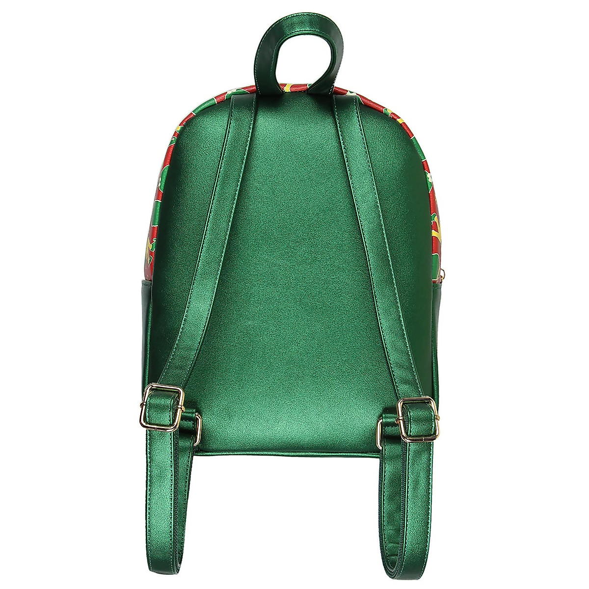 Bioworld Elf The Movie Buddy OMG! Santa! I Know Him Allover Pattern Faux Leather Mini Backpack