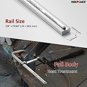 MAXPOWER Heavy Duty F Clamp 12-Inch x 4-3/4-Inch Throat (300 x 120mm Throat),Pack of 2