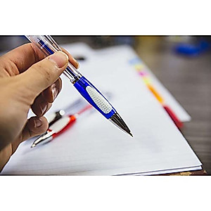 BAZIC Oil Gel Ink Retractable Pen Lumiere Black Color, 0.7 mm Medium Point Soft Grip Smooth Writing, for Office School (3/Pack), 1-Pack