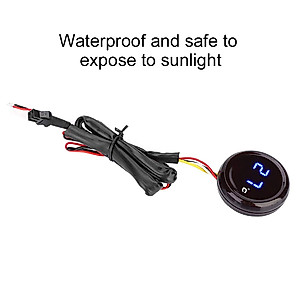 KIMISS Digital LCD Engine Temp Gauge, Universal Digital Thermometer Water Temperature Meter Gauge (Blue Light)