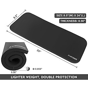 Ewedoos Yoga Knee Pads Cushion Non-Slip Yoga Knee Mat Yoga Knee Pad Cushion for Yoga and Floor Exercises Yoga Mat Accessory