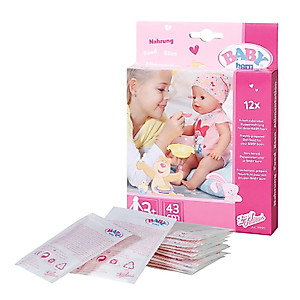 BABY born Food Sachets for Doll - Easy for Small Hands, Creative Play Promotes Empathy and Social Skills, for Toddlers 3 Years and Up - Includes 12 Sachets