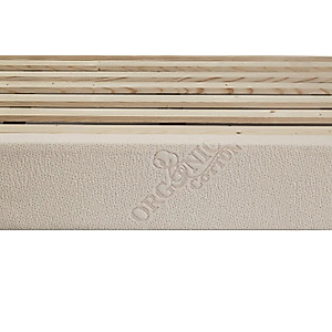 PlushBeds Orthopedic Foundation 7.5" Industry Standard Height | Sturdy Spruce Wood Frame |Wrapped in GOTS Certified Organic Cotton Fabric| Heat Treated| Greater Breathability & Durability| Queen