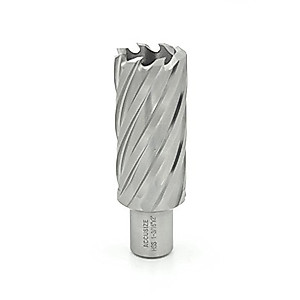 Accusize Industrial Tools 1-1/4'' Diameter x 2'' Depth Hss Annular Cutter Set and 1 Pilot Pin, 3/4'' Shank, 2081-2025pin