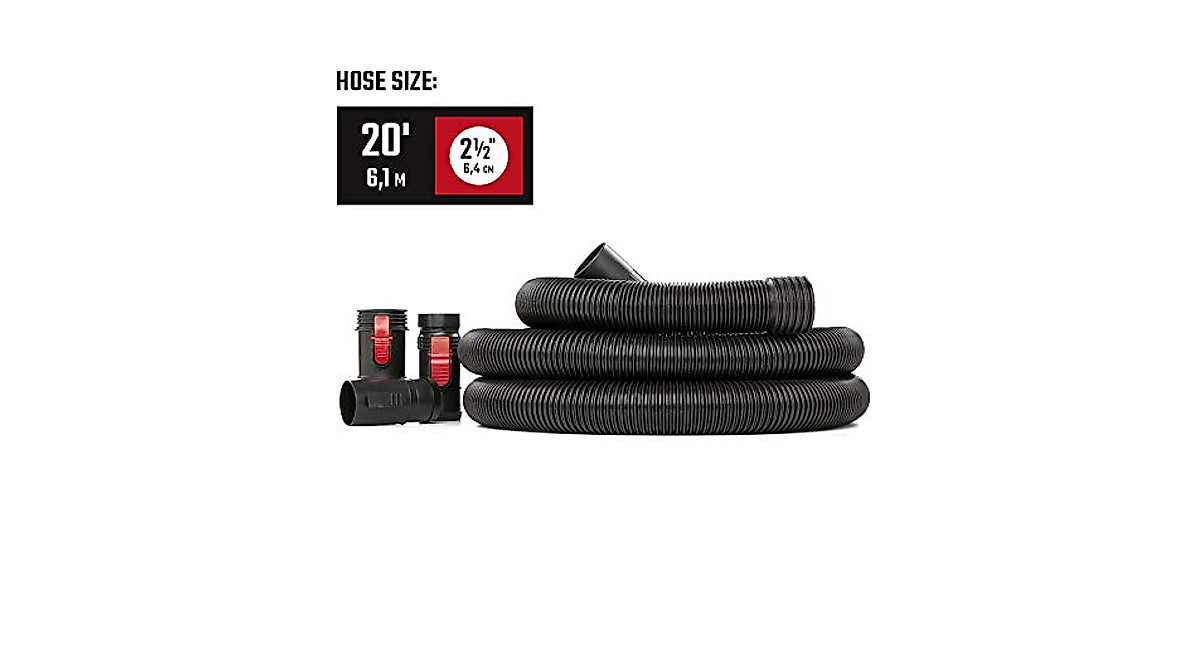 Craftsman 20 ft. Wet/Dry Vacuum Hose Kit | Flexible & Secure Fit