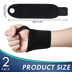 YOGINGO 2 Pack Wrist Brace for Right&Left Hand - Wrist Wraps for Men&Women - Adjustable Wrist Band for Sports Protecting/Tendonitis Pain Relief/Injury Recovery/Daily Work,Carpal Tunnel Wrist Brace