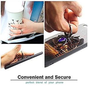 Spider Phone Ring Holder Stand, Allengel Animal Phone Ring Finger Grip Rhinestone Phone Kickstand for All Smartphone (Purple)